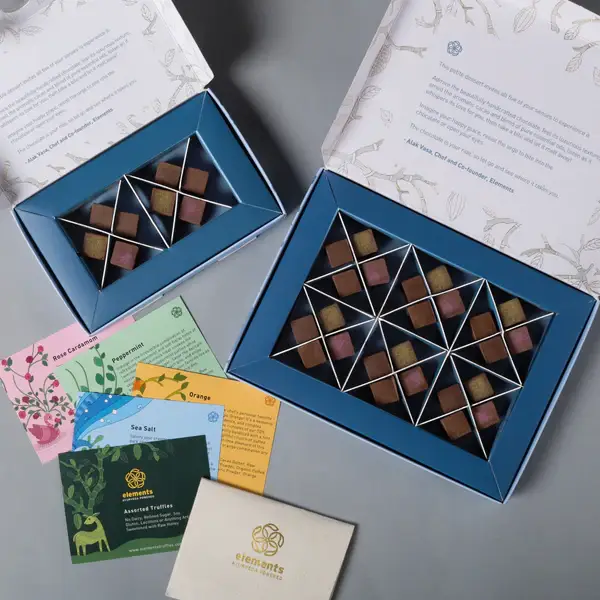 Solvrée | Elements Truffles – Chocolate Truffles (Box of 24)