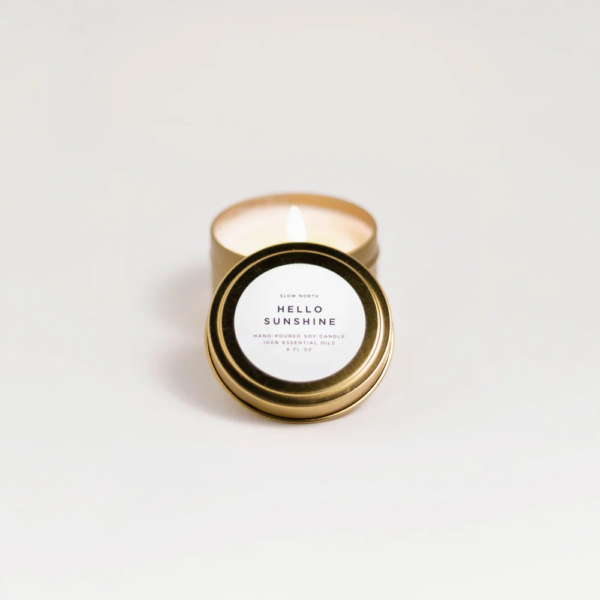 Solvrée | Slow North Candle - Hello Sunshine (2 oz)